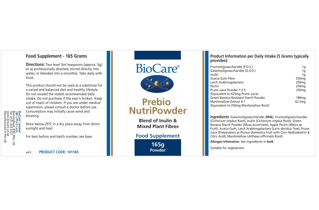 BioCare - Prebio NutriPowder - Your Nutrition Shop